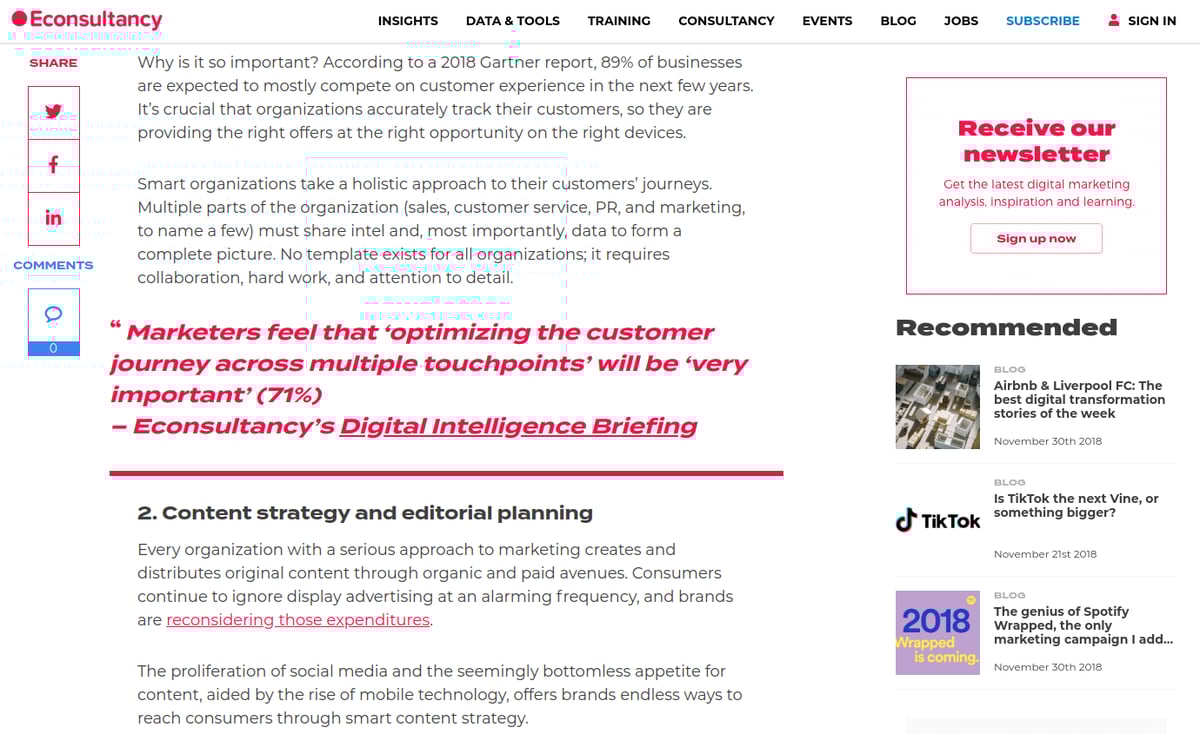 7 Best Examples of B2B Blog Designs